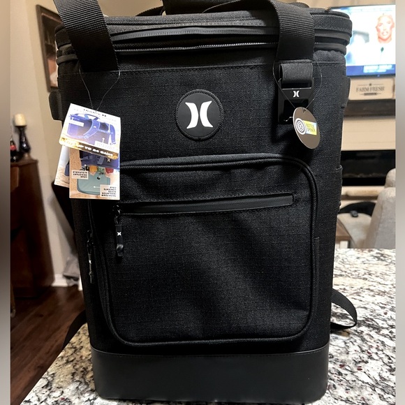 Hurley | Bags | Hurley Black 24 Can Shore Backpack Cooler | Poshmark